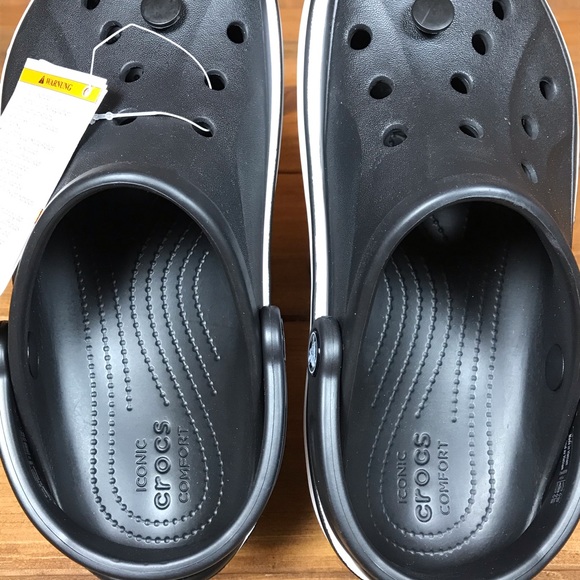 CROCS | Shoes | Crocs Bayaband Clog Black White Unisex | Poshmark